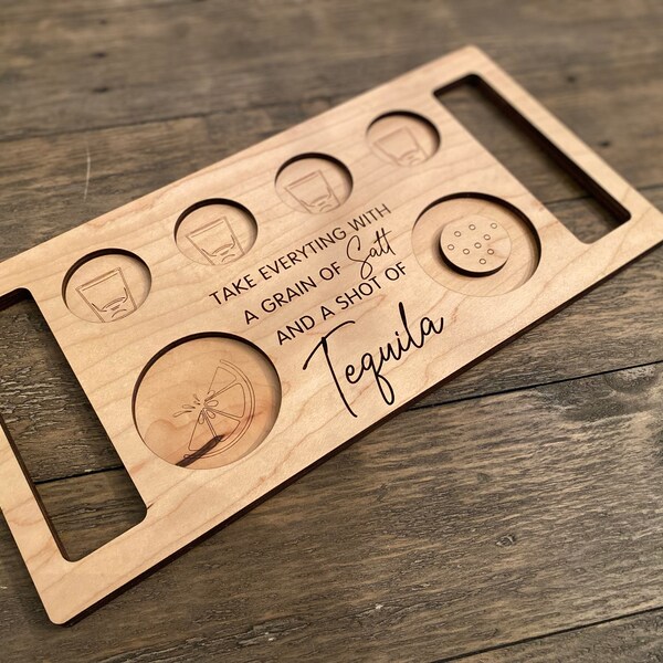 Tequila Shot Board 2.0-digital Download-glowforge-laser-svg - Etsy