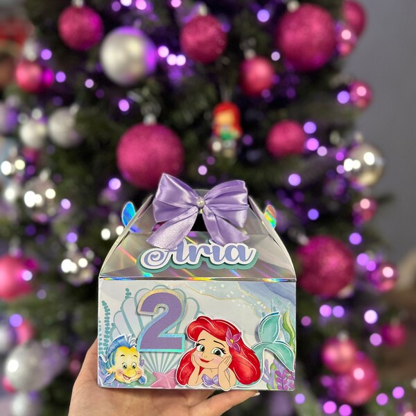 Mermaid Inspired Favor Boxes, Mermaid Treat Boxes, Ariel Party - Etsy
