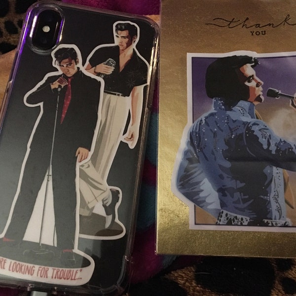 Austin Butler - Elvis "trouble" Sticker - Etsy