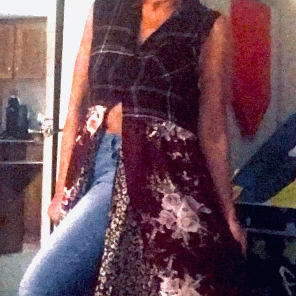 Wrangler Jeans Duster Coat M/L, Upcycled Coat, Stretch Denim ...