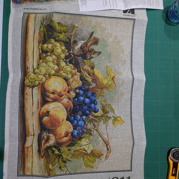Gobelin Tapestry Needlepoint Kit lady Printed Canvas 074 - Etsy