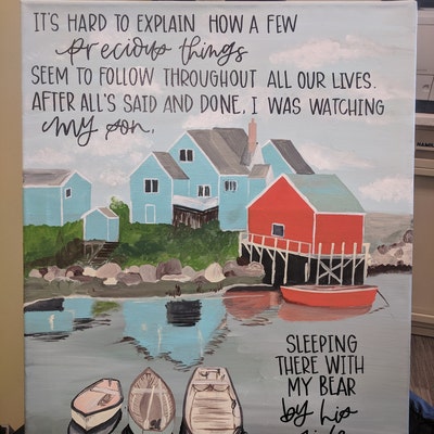 Custom 11x14 Canvas Quote Art Hand-painted Calligraphy - Etsy