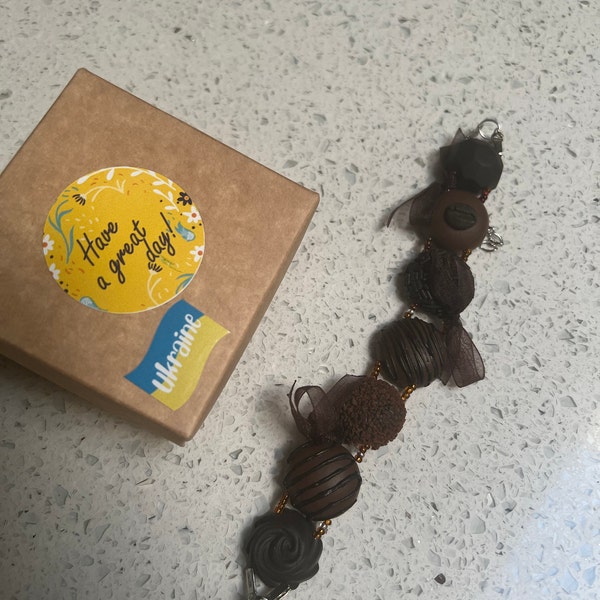Miniature Chocolate Bracelet, Fake Food Jewelry - Etsy