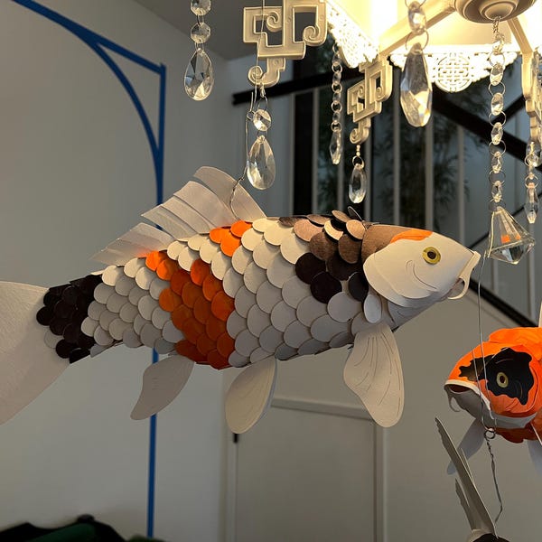 3-pack Paper Koi Lantern: DIY Fish Lamp Kit - Etsy