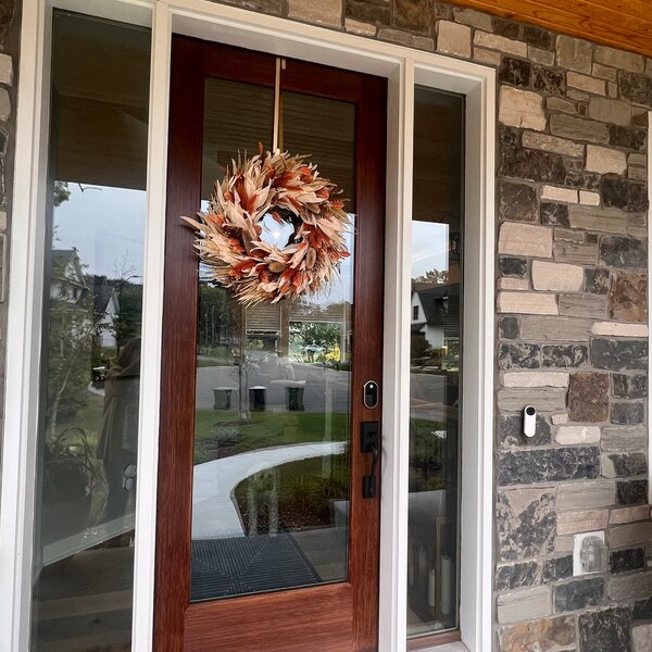 Everyday Farmhouse Greenery Eucalyptus Wreath Cottage Front Door Décor ...