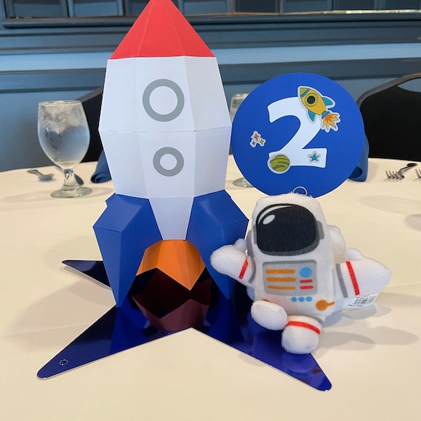 DIY Papercraft Rocket,rocket Lamp,paper Rocket,rocket Gifts,rocket Toy ...