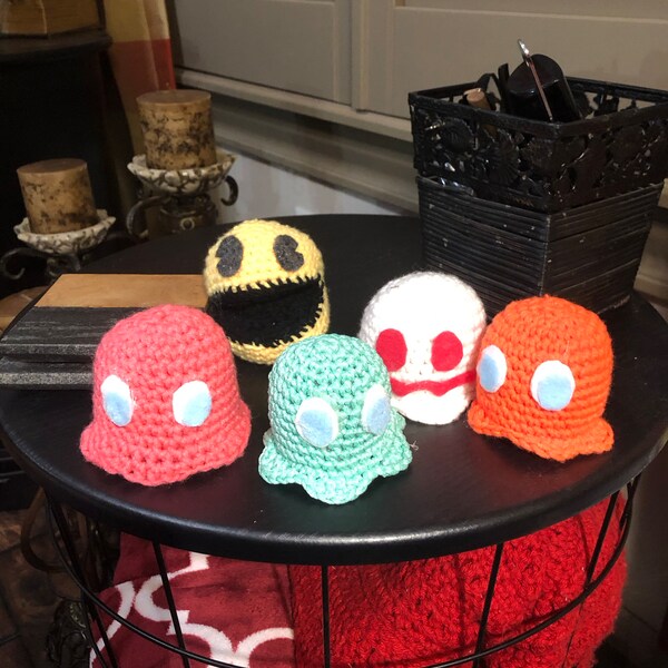 Pac Man and Ghosts Crochet Pattern - Etsy