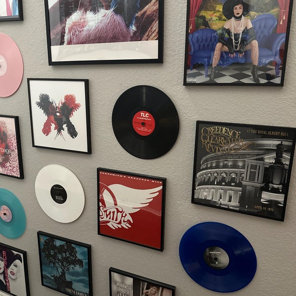 10 Pack Record Album Wall Display Mounts Vinyl Stands - Etsy