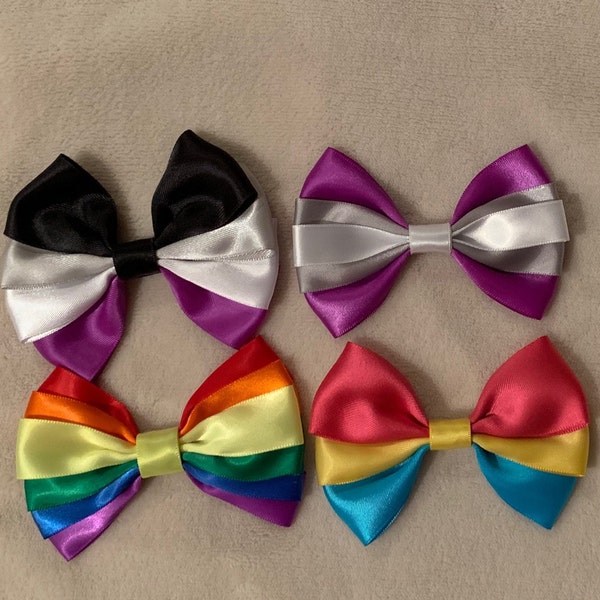 Pansexual Pride Bow - Etsy