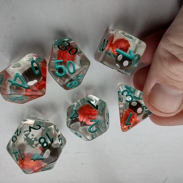 Under the Sea Tide Pool Dnd Dice Set Perfect Gift for Fans of Dungeons ...