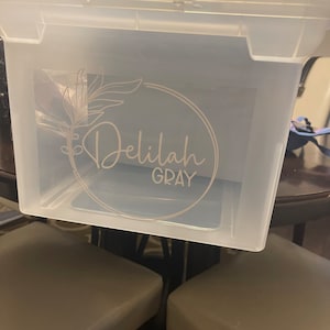 Kids File Box Memory Box Milestone Tote School - Etsy