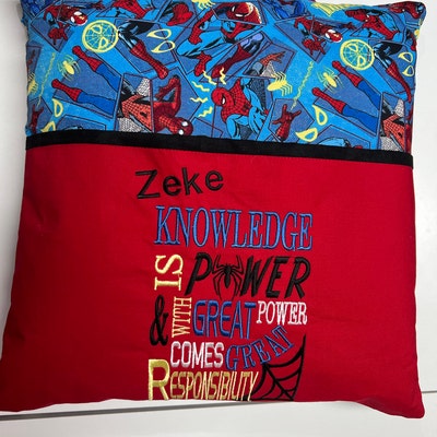 Knowledge is Power Embroidery Saying With Great Power Comes - Etsy ...