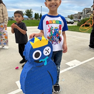 Blue Rainbow Friends Full Body Pinata Hand Crafted-made to Order - Etsy