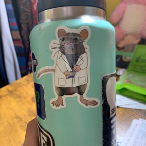 Lab Rat Vinyl Sticker - Etsy