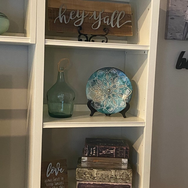 Handmade dot mandala paintings plates clocks by MagicPointing