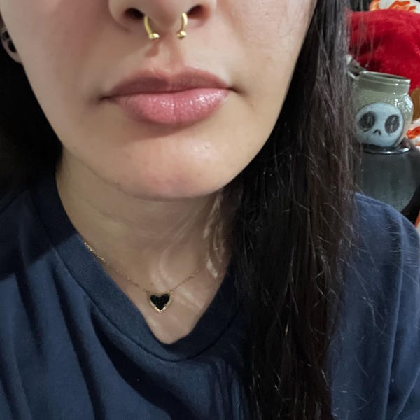 16g SEPTUM Ring, Surgical Stainless Steel, 12mm 1/2" Diameter Hand Bent ...