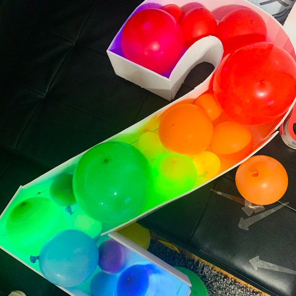 Number 2 All Sizes (from 1ft to 5ft)/mosaic Numbers From Balloons /PDF ...