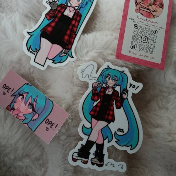 Midwestern Miku | 2 PIECE Sticker Pack | Vinyl Matte Die-cut Stickers ...
