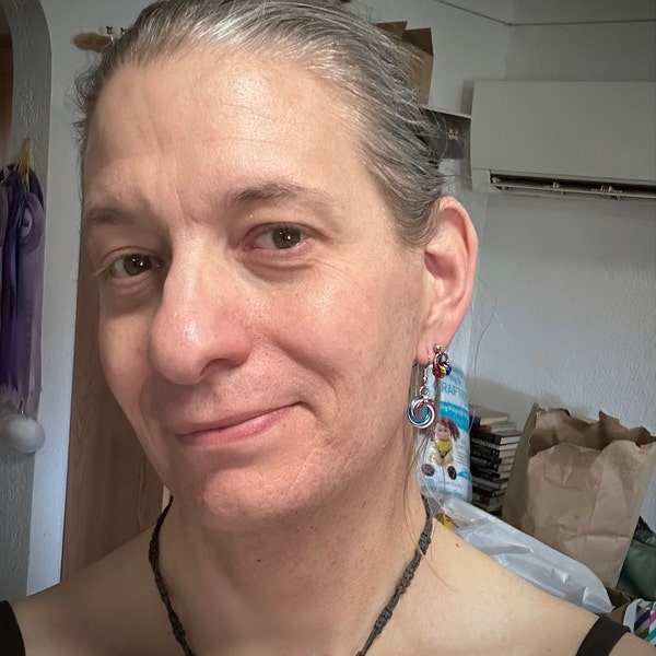 Transgender Pride Earrings, Love Knot Chainmail Trans Pride Jewelry ...