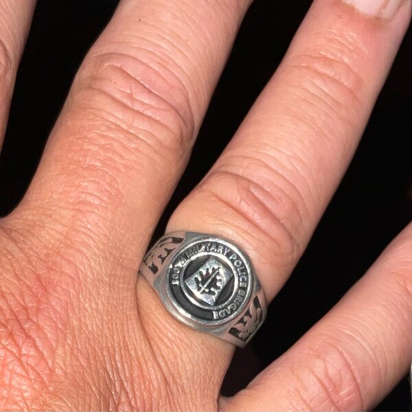 16TH Military Police Brigade Insignia Ring MP Service Ring Military ...