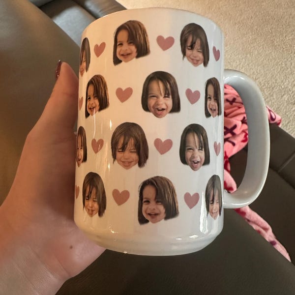 Baby Face Mug, Personalized Face Mug, Custom Photo Mug, Your Baby Face ...