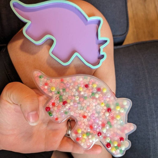 Triceratops Picky Party Pad™ and Tray - Satisfy Your Urge to Pick, Pop ...