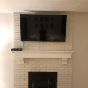 Fireplace Mantel Handmade Snake River Model With Dark Walnut - Etsy