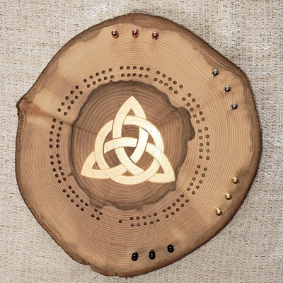 6 Round Cribbage Board Template Elegant Design - Etsy