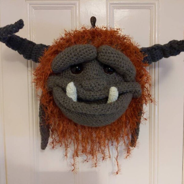 Huge Crochet Fluffy Monster Trophy Head, PDF PATTERN ONLY, Amigirumi ...