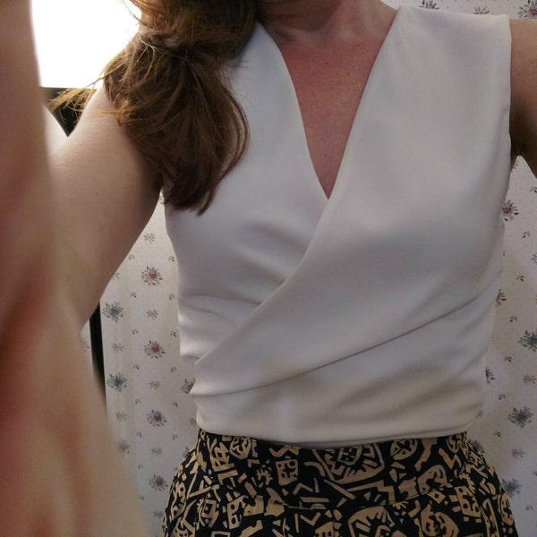 Wrap Top Sewing Pattern | Easy Beginner Pattern + Easy Illustrated Tutorial | XXS - XXL ...