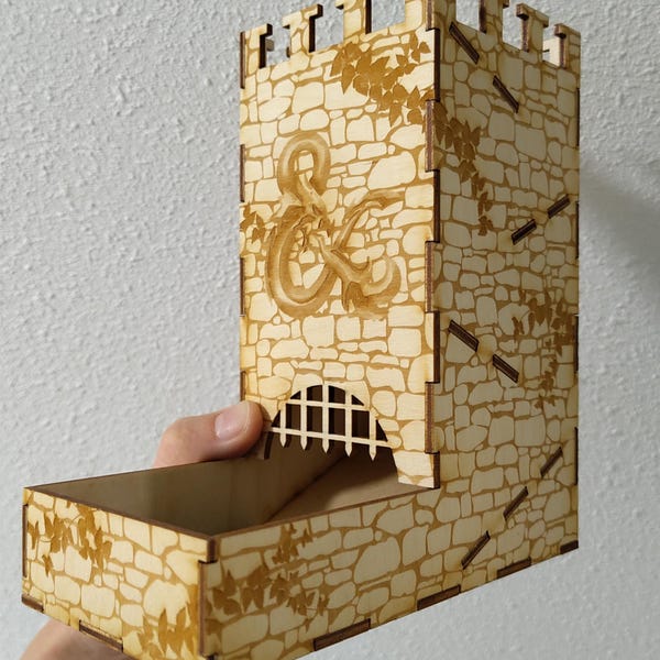 Dice Tower - Laser Cut Files - DXF,SVG,AI - Dnd Game - Etsy