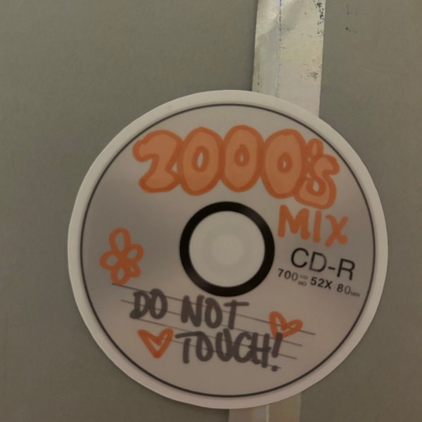2000s CD Mix Sticker, Sticker for Millennials - Etsy