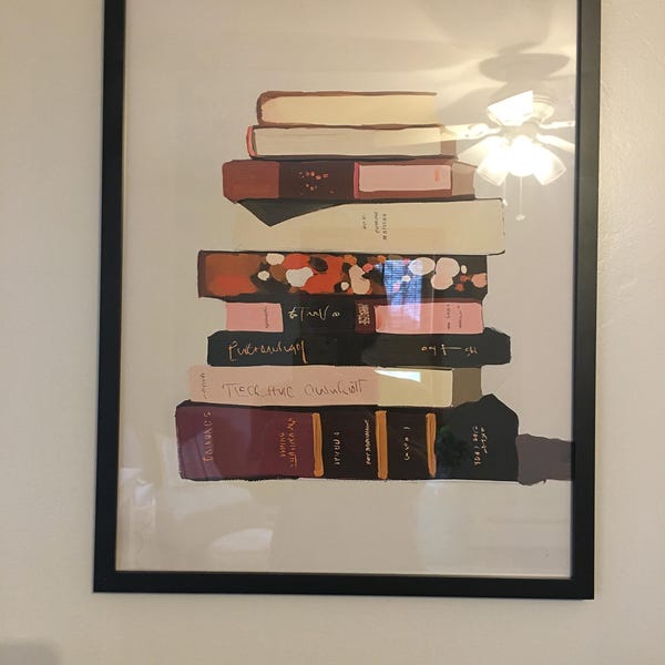 Bookish Art Print, Bookish Wall Art, Digital Printable Wall Decor, Book Lover Wall Art, Reader ...