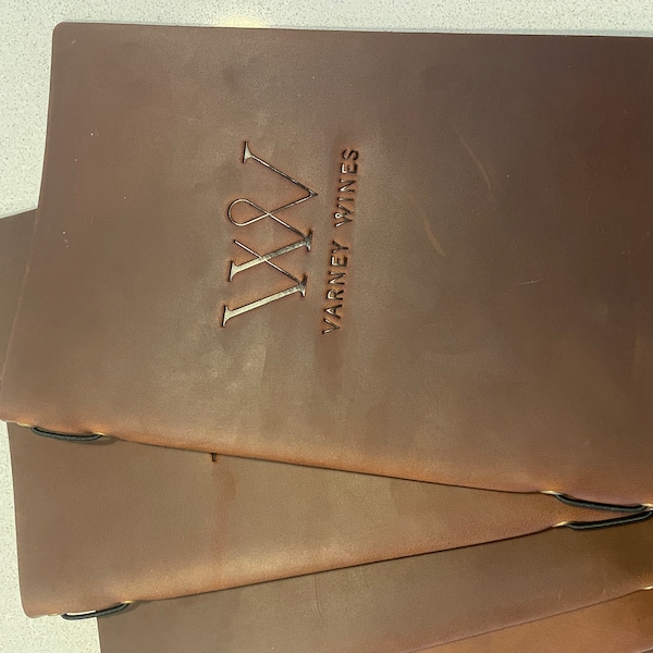 Leather Menu Folder A4/A5, Menu Holder With Embossing, Restaurant Menu ...