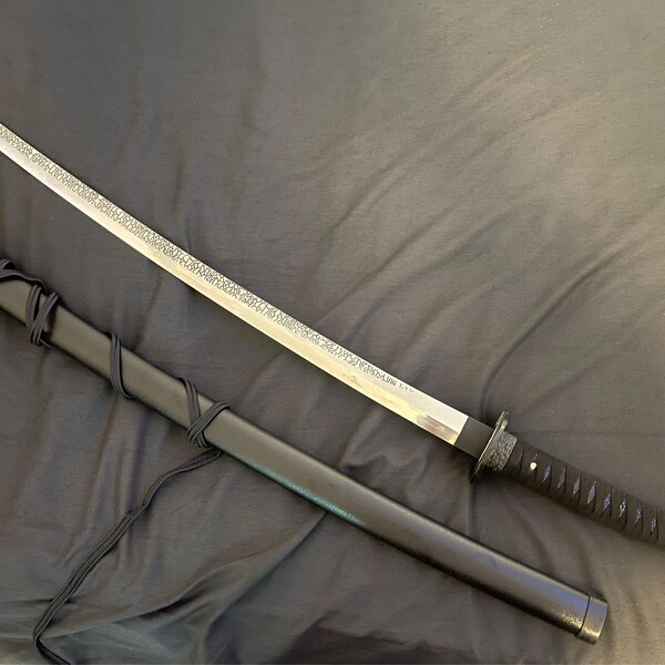 Handmade Crafts Hellfire Katana Sword Handmade Japanese Samurai Sword ...