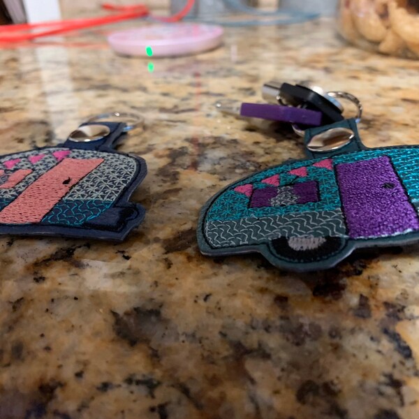 ITH Tiny Camper Key Fob, Vintage Camper Bag Tag, Camping, Key Fob ...