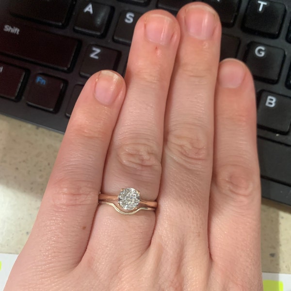 Curve Ring - Minimalist Band - Bump Ring - Silver Curve - Gold Curve ...