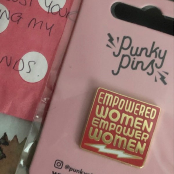 Empowered Women Empower Women Hard Enamel Pin // Feminist Pins, Badge ...