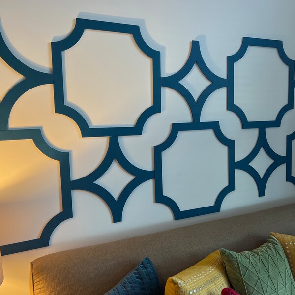 LARGE-F101 MDF Wood Decorative Panels, Fretwork Wall Panels, W 39.5 in ...