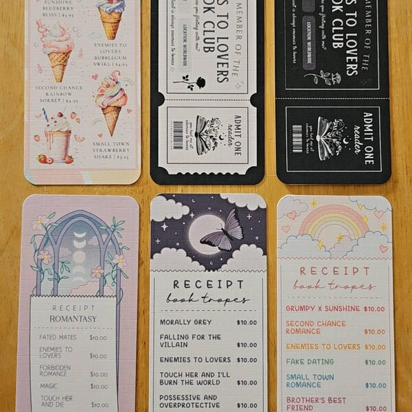 Bakery Bookmark | Bake a Book Boyfriend Recipe Bookmark | Bookish Gift ...