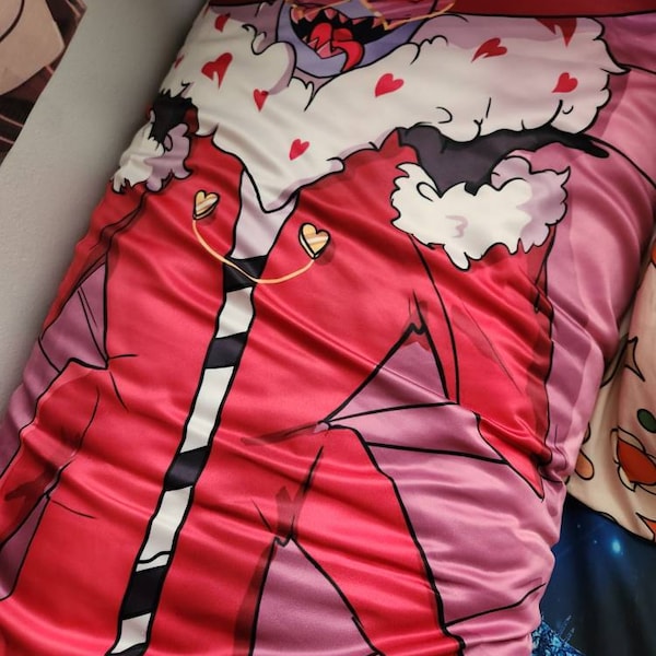 Hazbin Hotel Lucifer Dakimakura. Soft Body Pillowcase, 2 Side Different ...