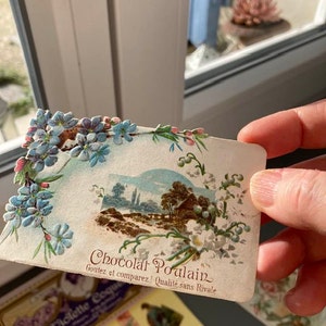 Antique German Advertising Chromo Trade Card, in Spring, Liebig Card ...