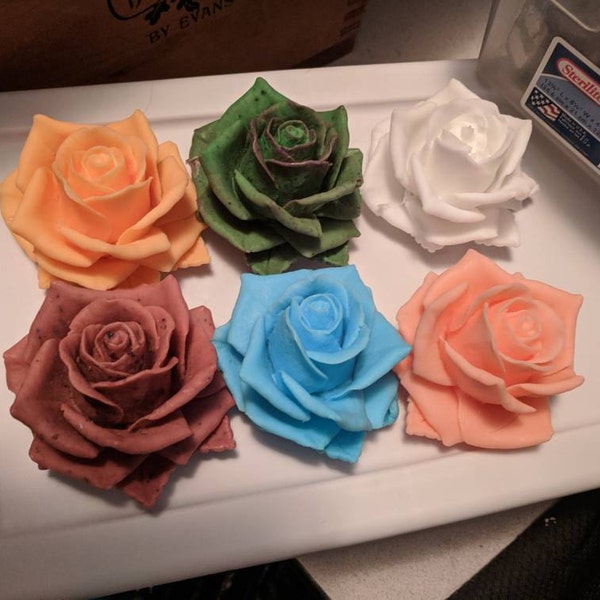 Soap Rose Mold Silicone. 3d Rose Flower Silicone Mold - Etsy