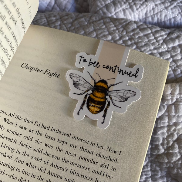 Bee Bookmark, Magnetic Bookmark, Planner Reading Accessory, Cute ...