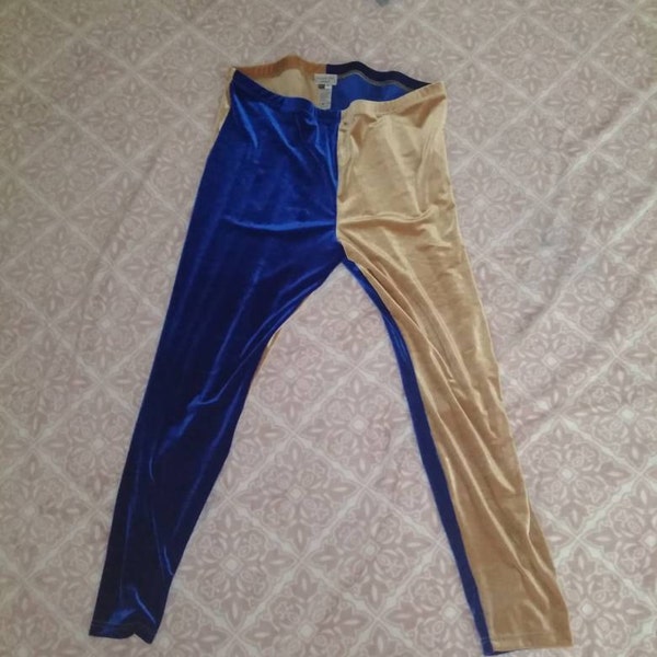 Men's Bi-color Velvet Leggings - Pick Your Color/ Pick Your Size - Etsy