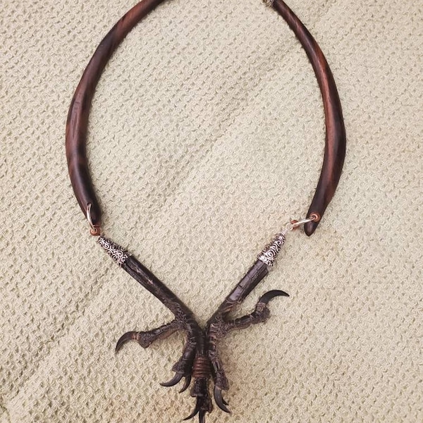 One Pair (2) Crow Feet Foot Talon Claws ~ Taxidermy Fetish Curio Bones ...