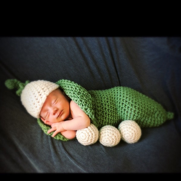 Baby Pea Costume, Newborn Halloween Costume, Photography Outfit ...