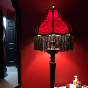 Vintage Victorian Lampshade in Purple - Etsy