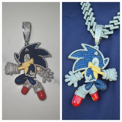 Iced Out Super Cool Cartoon Character Charm Pendant Necklace - Etsy