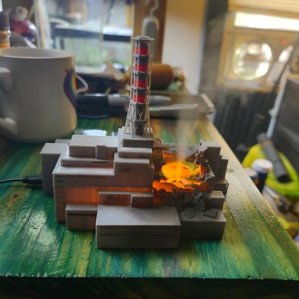 Chernobyl Nuclear Power Plant - With Smoke Effect - Humidifier and ...